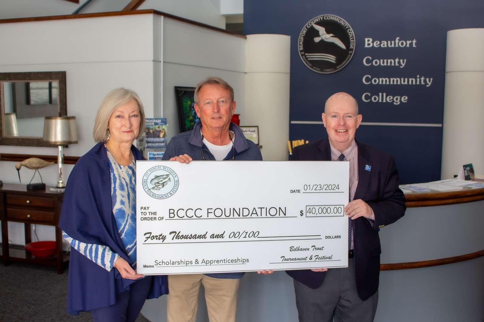 Belhaven Trout Tournament Donates $40,000 to Beaufort CCC for Marine ...